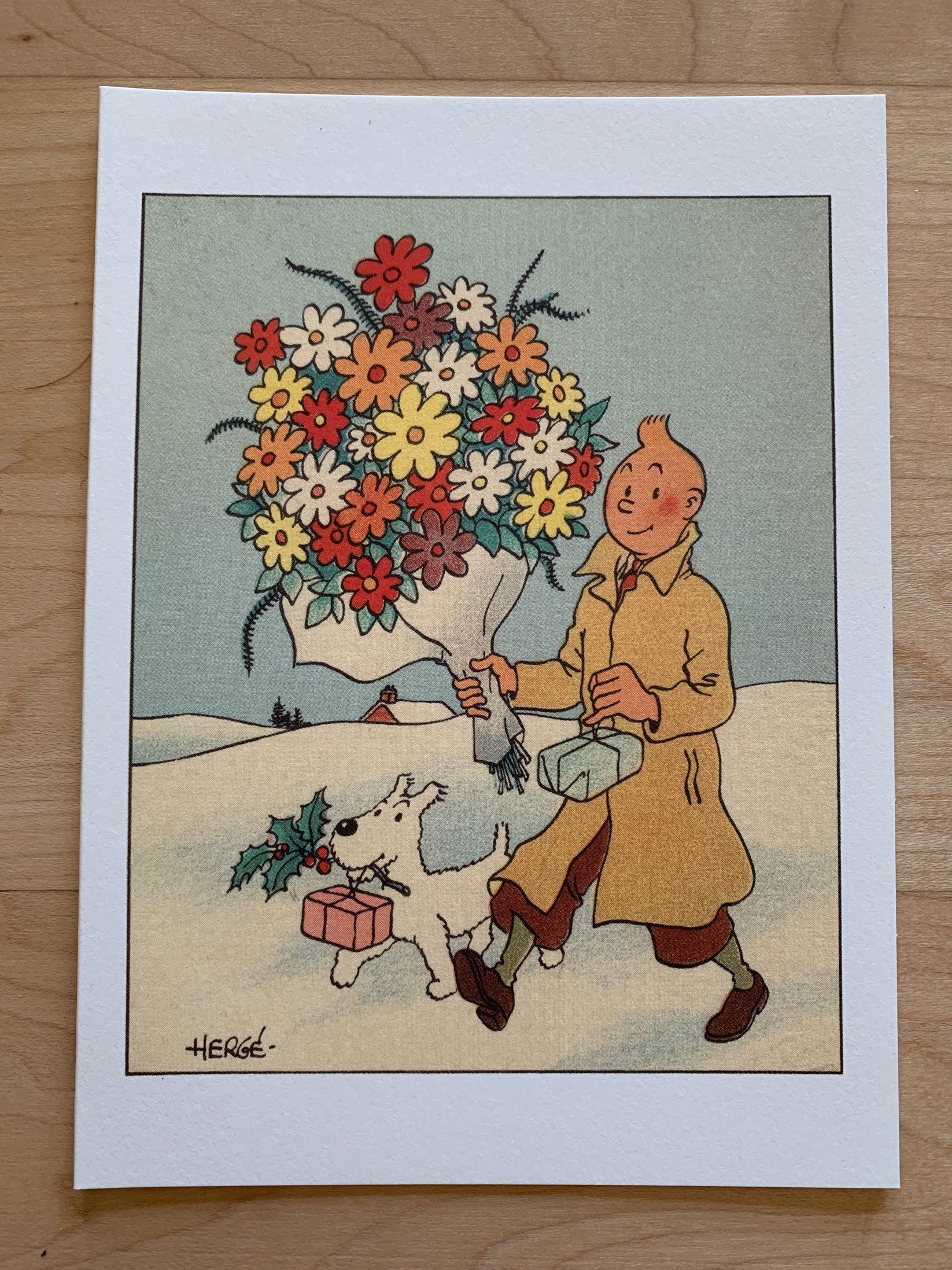 Tintin Christmas Card Box Set Red. 31315 – Sausalito Ferry Co