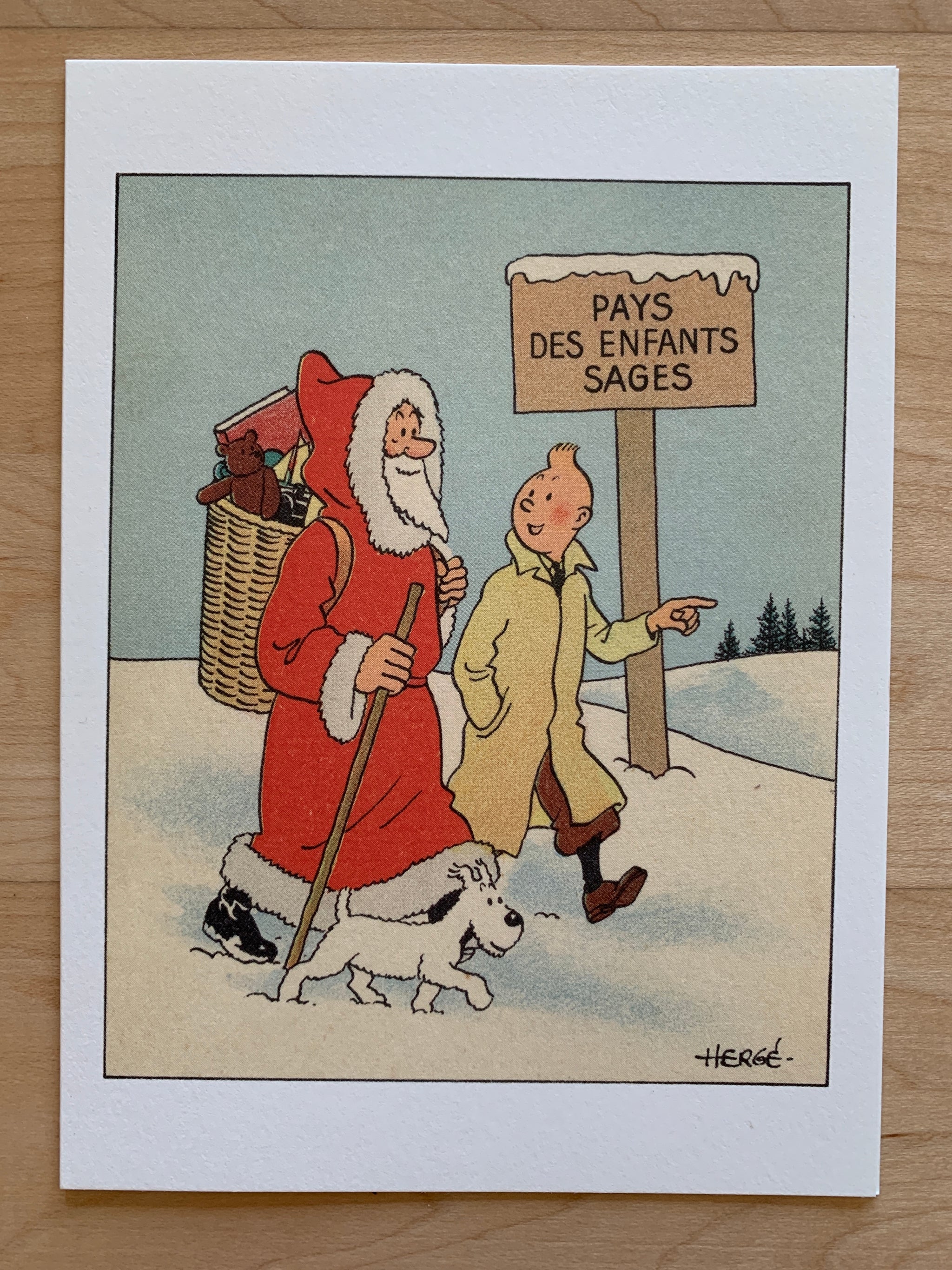 Tintin Christmas Card Box Set Red. 31315 – Sausalito Ferry Co